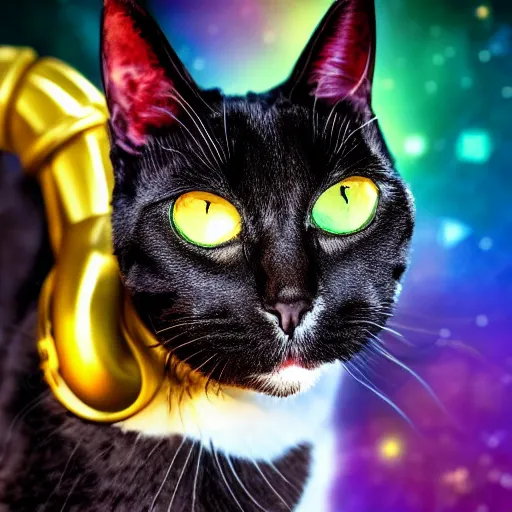 A high quality photo of Jinx the cat wearing the | Stable Diffusion ...