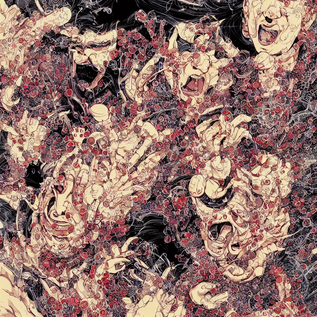 comic art face portrait of crazy peking opera | Stable Diffusion | OpenArt