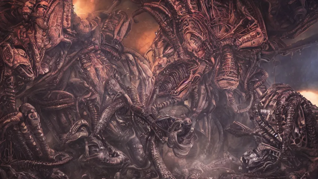 aliens brainsuckers sacrifice aztecs in rituals, | Stable Diffusion | OpenArt