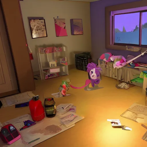 hazmat team removes brony jar from bedroom, taking | Stable Diffusion ...