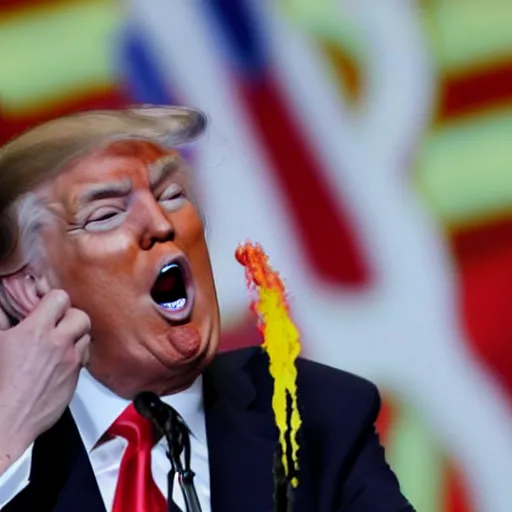 donald trump eating crayons, reuters news photo | Stable Diffusion ...