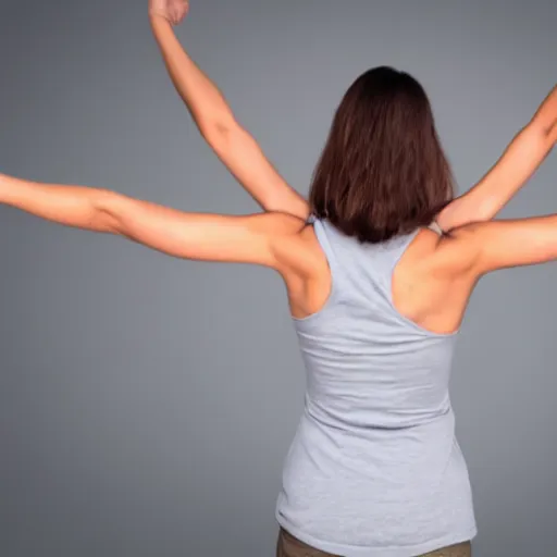 high quality photo of a four arms female model with | Stable Diffusion ...