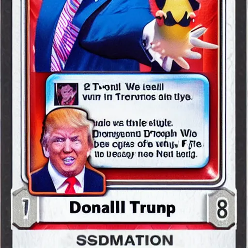donald trump style pokemon card | Stable Diffusion