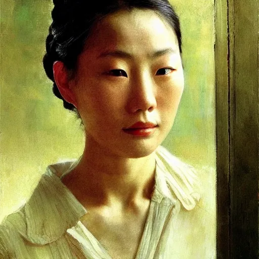 a stunning masterful portrait of a confident chinese | Stable Diffusion ...