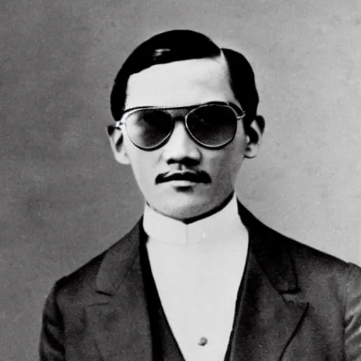 vintage photo portrait of jose rizal with a short and | Stable ...