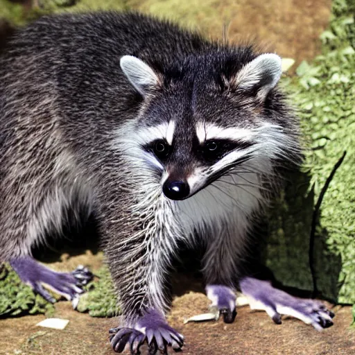 photo of a hybrid between a snake and a raccoon | Stable Diffusion