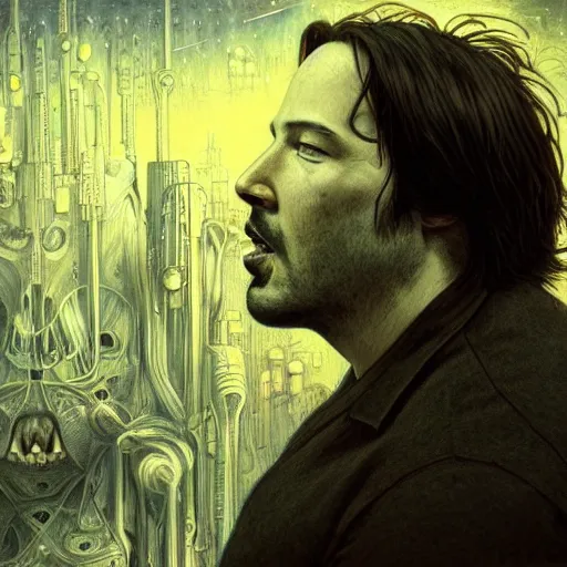 extremely fat keanu reeves at an office birthday | Stable Diffusion ...