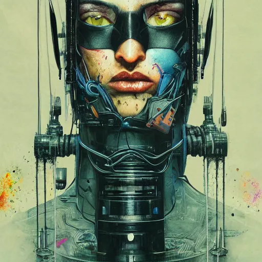 portrait of Batman, cameras, melting ,8k,by tristan | Stable Diffusion