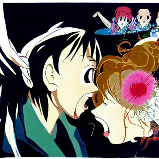 Anime bride screaming and slapping a groom, funny, | Stable Diffusion ...