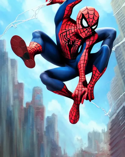 spiderman riding on a giant raccoon eating a donut | | | Stable ...