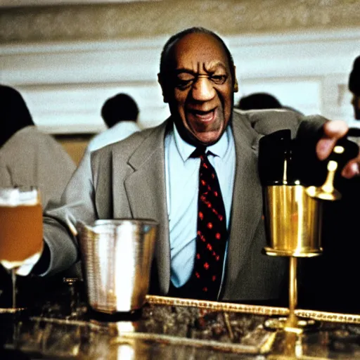 Bill Cosby in The Gold Room tending bar at the | Stable Diffusion | OpenArt