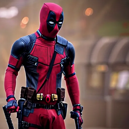 Deadpool suit made out of cloth 4K quality super | Stable Diffusion