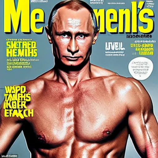 a shirtless vladimir putin on the cover of men's health | Stable ...
