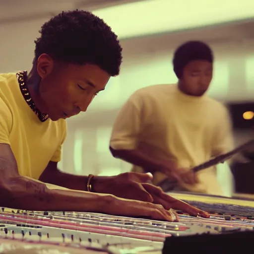 cinematic film still of Pharrell Williams and Chad | Stable Diffusion ...