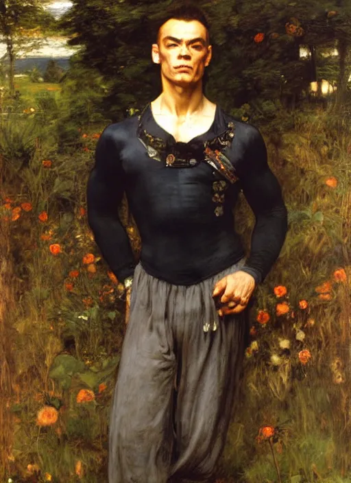 a beautiful painting of jean claude van damme by John | Stable Diffusion