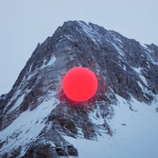 A mountain inside a red orb | Stable Diffusion | OpenArt