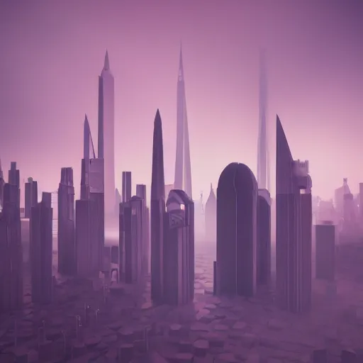 futuristic city, everything in geometric shapes, | Stable Diffusion ...