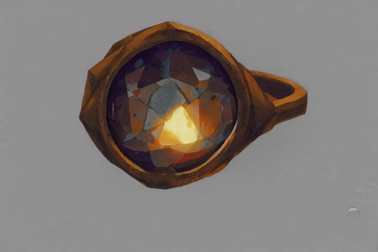 magic ring with a diamond, engraving, fire, ice, d & | Stable Diffusion ...