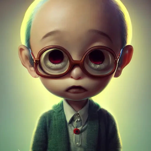 the work is mysterious and important, an epic chibi | Stable Diffusion