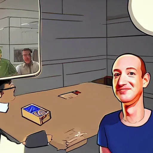 a high-quality picture of Mark Zuckerberg stealing | Stable Diffusion | OpenArt