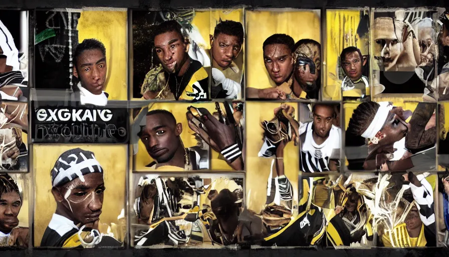 Stylized Adidas Portrait Poster of a group of young | Stable Diffusion ...