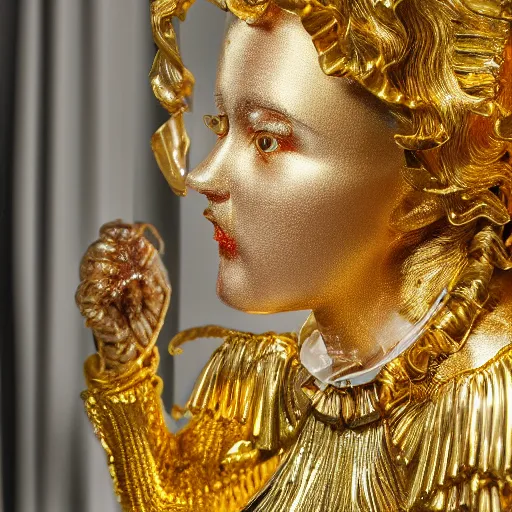 amazing highly detailed gold angel automaton in a | Stable Diffusion ...