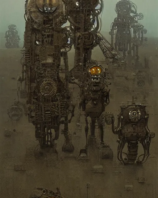 clockwork cyborgs, vintage old, sepia, retrofuturism | Stable Diffusion ...