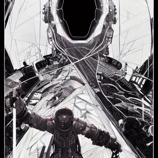 blame! megastructure by tsutomu nihei, in the style of | Stable ...