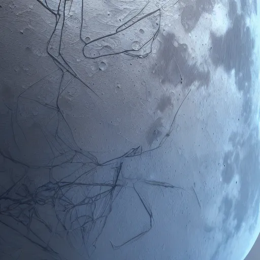 surface footage of the moon europa, intricate artwork | Stable ...