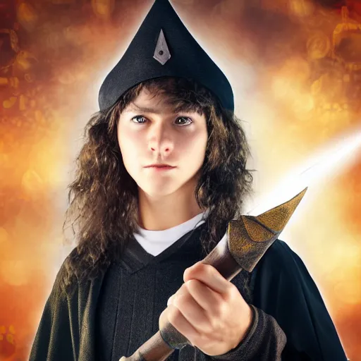 a photorealistic male wizard teenager wearing wizard | Stable Diffusion ...