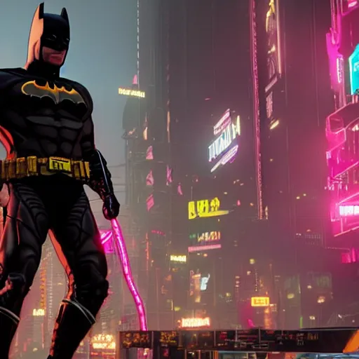 batman in cyberpunk 2077 | Stable Diffusion | OpenArt