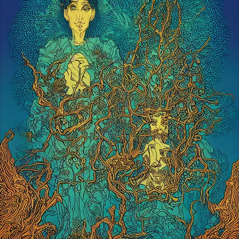 A highly detailed crisp 2D god like figure with small | Stable Diffusion