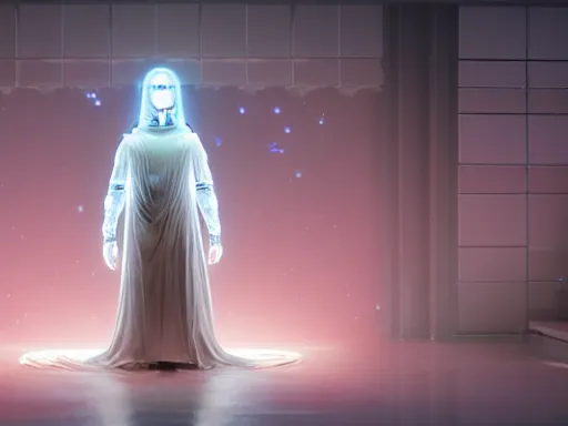 a gray faceless figure, ascended, robot wizard, NPC | Stable Diffusion ...