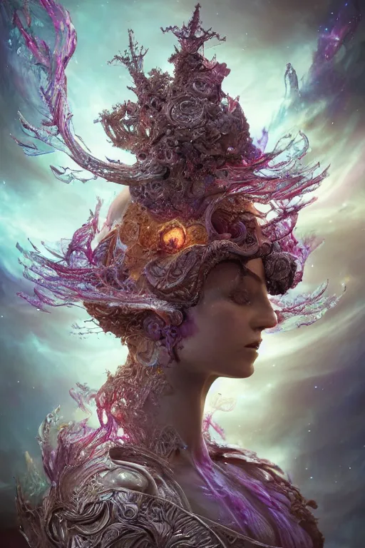 beautiful detailed cgi matte painting female space | Stable Diffusion ...