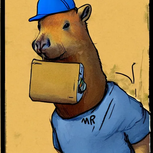 capybara dressed as an american rapper smoking a | Stable Diffusion ...