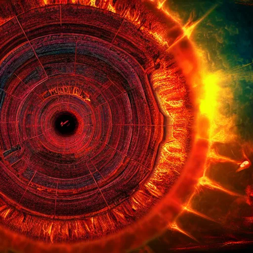 dark matter red infernal world future landscape ocean | Stable Diffusion | OpenArt