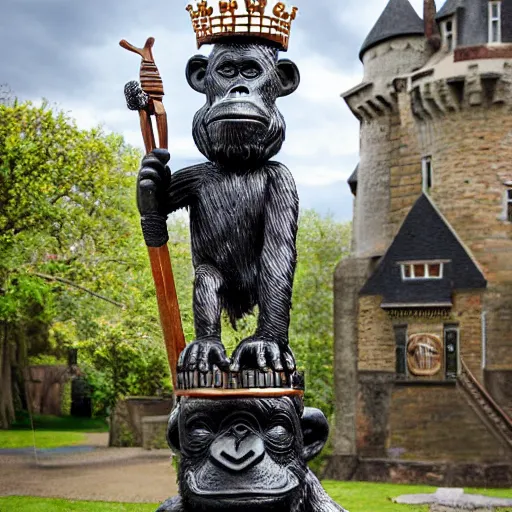 A kinetic sculpture that features a chimpanzee | Stable Diffusion | OpenArt