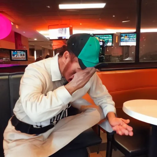 mario having a panic attack in taco bell | Stable Diffusion | OpenArt