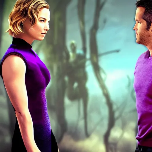 emily vancamp with purple skin and hair fighting ryan | Stable ...