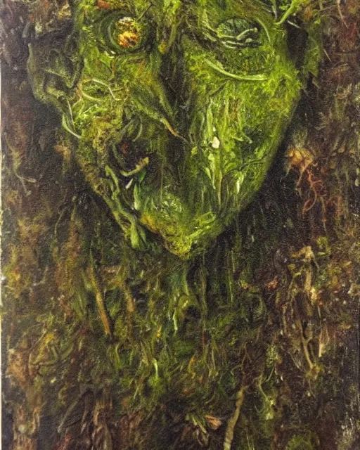 detailed oil painting of a decayed, rusty, humanoid, | Stable Diffusion ...