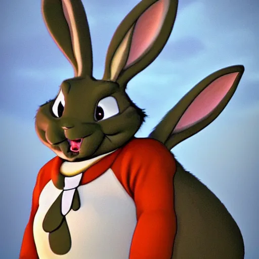 A badass photo of real life big chungus Bugs Bunny, | Stable Diffusion ...