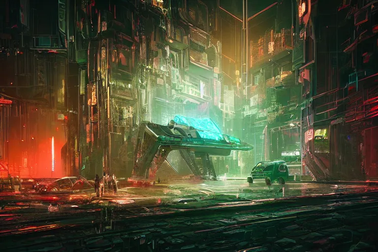 a triangular portal structure built out of scrap and | Stable Diffusion ...