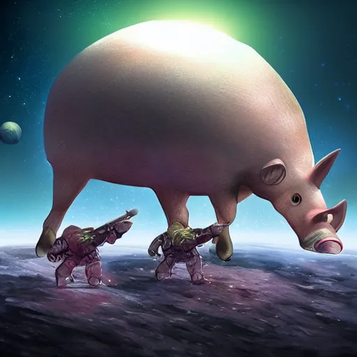 humanoid pigs with brave humanoid silicon eagles [ in | Stable ...