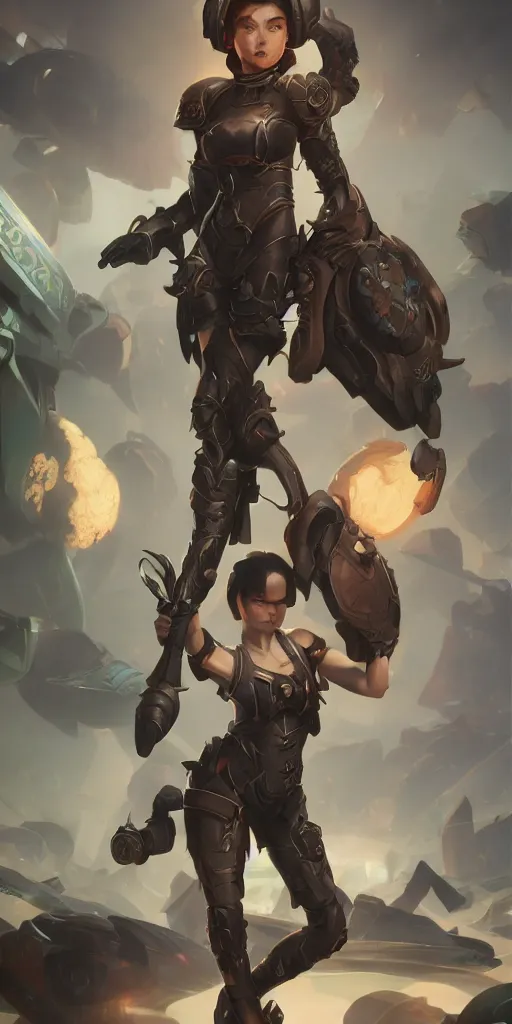 tech goddess in the style of arcane riot games by | Stable Diffusion ...