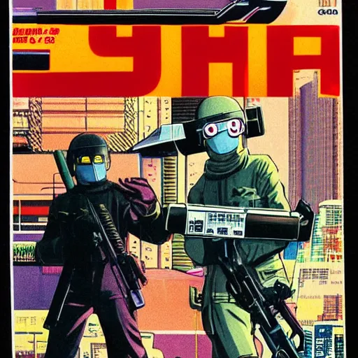 1979 OMNI Magazine Cover of Neo-Tokyo bank robbery, | Stable Diffusion ...