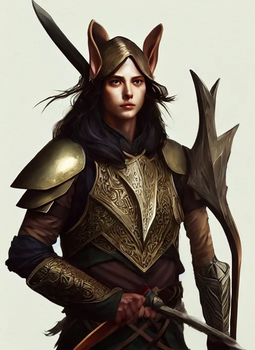 Half-body portrait an elven princes with brown hair | Stable Diffusion ...