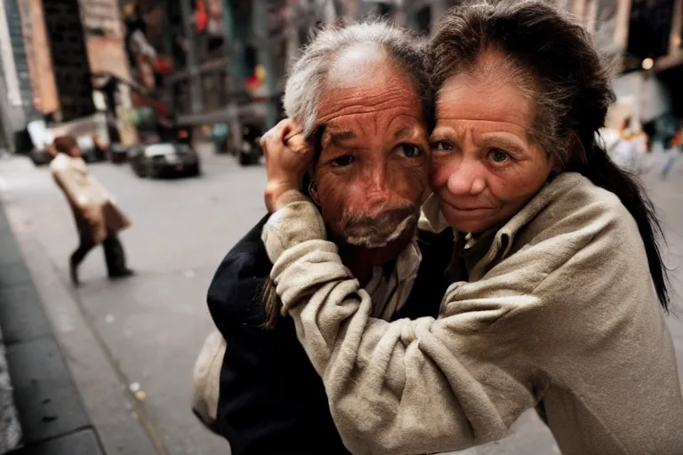 close up portrait of two people who accidentally tied | Stable ...