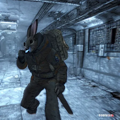 a rabbit in the video game metro 2033 | Stable Diffusion | OpenArt
