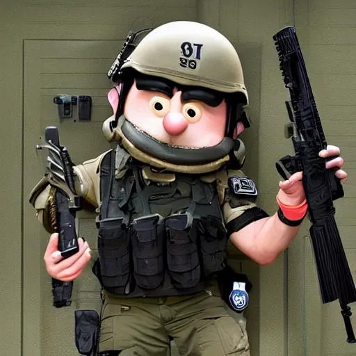 funny mascot of special operations service | Stable Diffusion | OpenArt