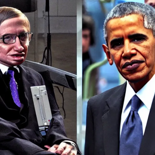 stephen hawking and barrack obama in metal gear solid | Stable ...